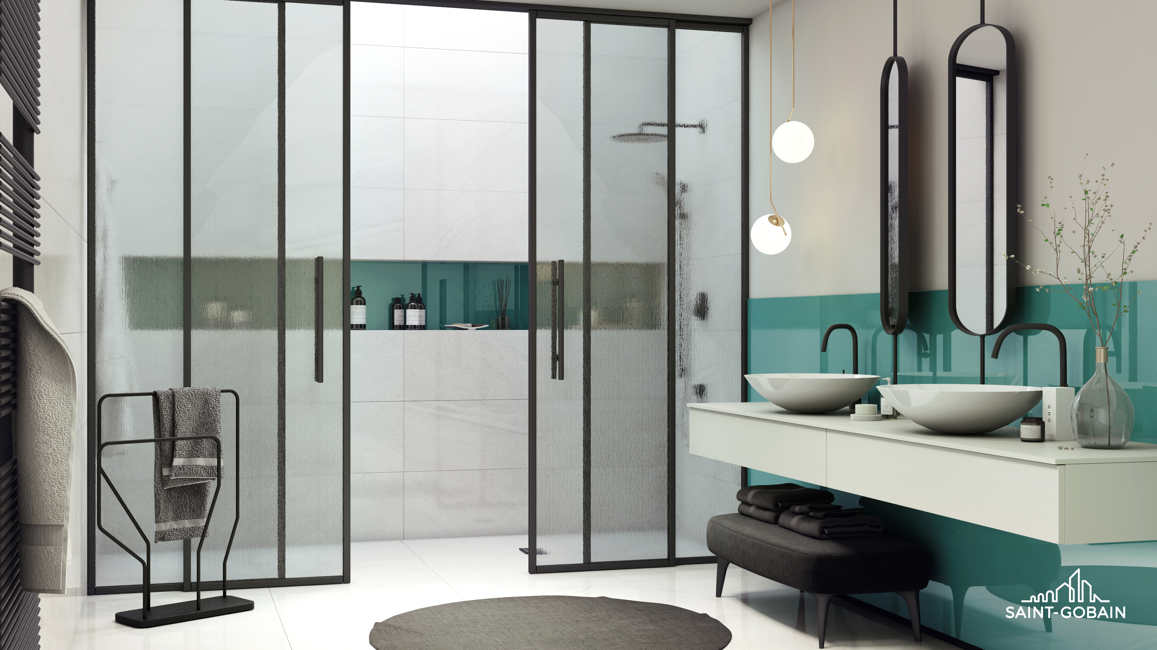 Salle de bains, Minimalistic chic, Perspektive 1, Baltique, Silvit ...