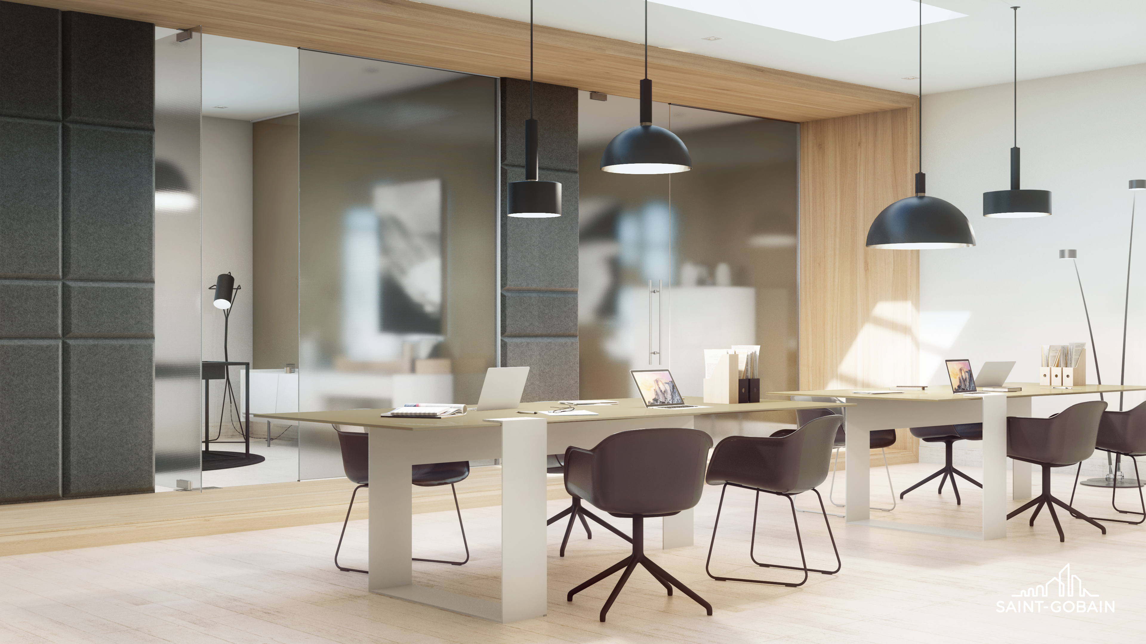 Bureau, Minimalistic chic, Perspektive 1, Argile, Master-Carre | Saint ...